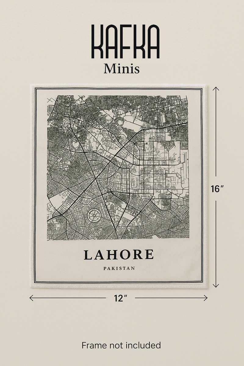 Lahore Map Mini Canvas – kafka