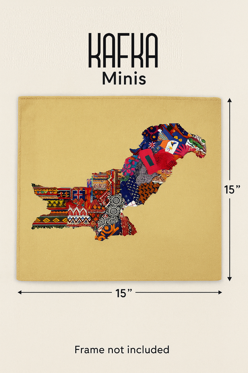 Pakistan Weave Map Mini Canvas – kafka