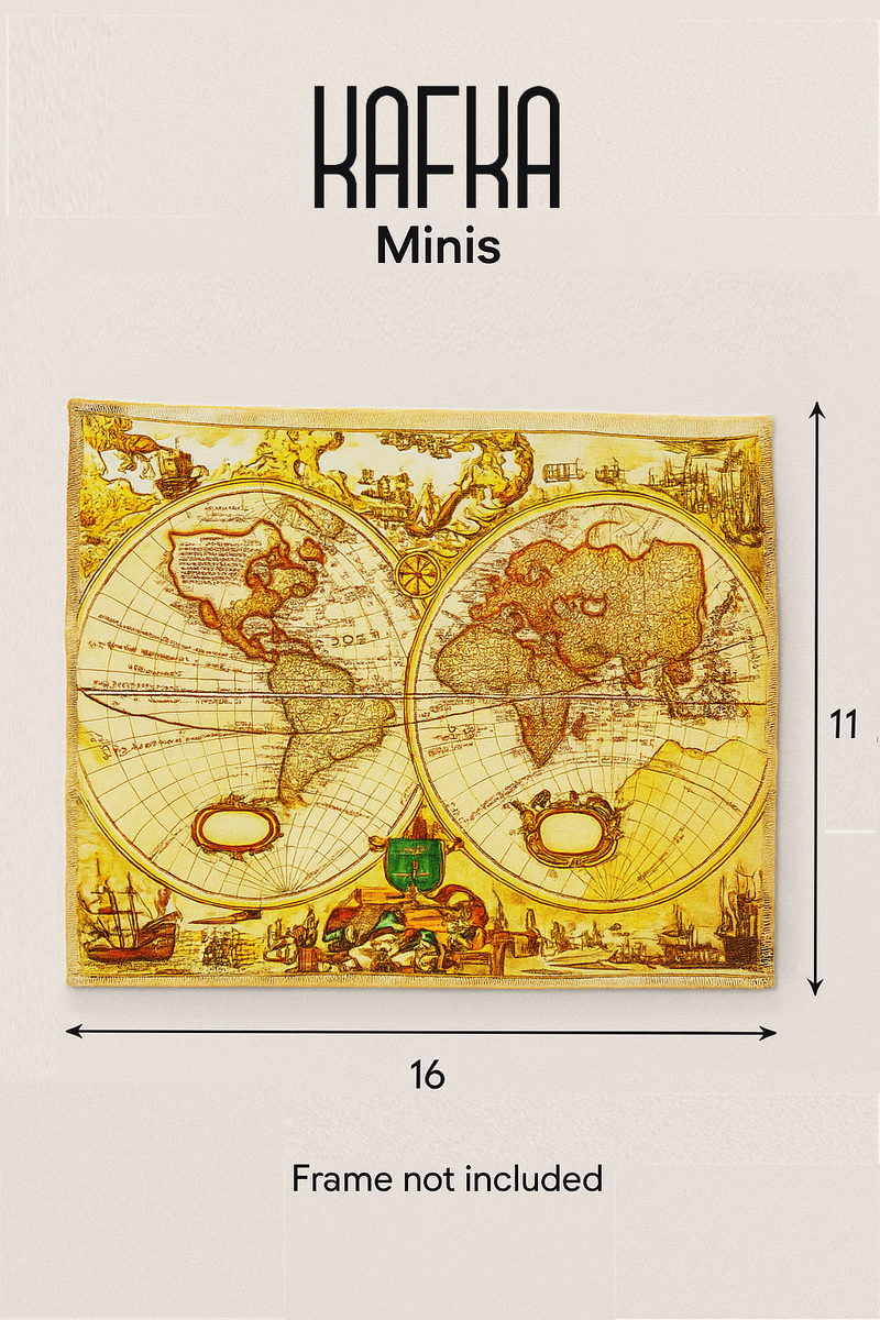 Vintage Map Mini Canvas – kafka